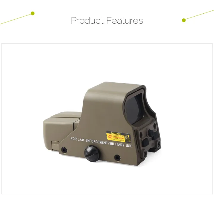 Balck Tan 551 Red Green Dot Sight Scope Red Dot Reflex Sight Scope with ...