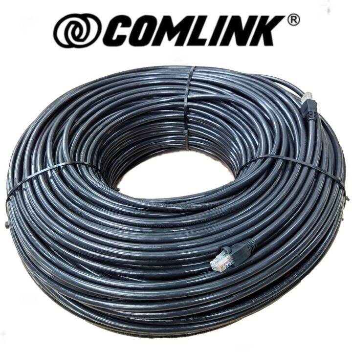 COD﹉ 100M to 150M CAT6 Lan Cable 100 Meters 150 COMLINK Outdoor Indoor ...