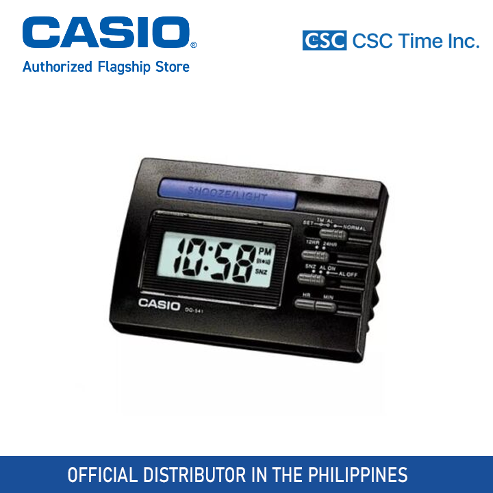 Casio Digital Alarm Clock (DQ-541-1R) Black | Lazada PH