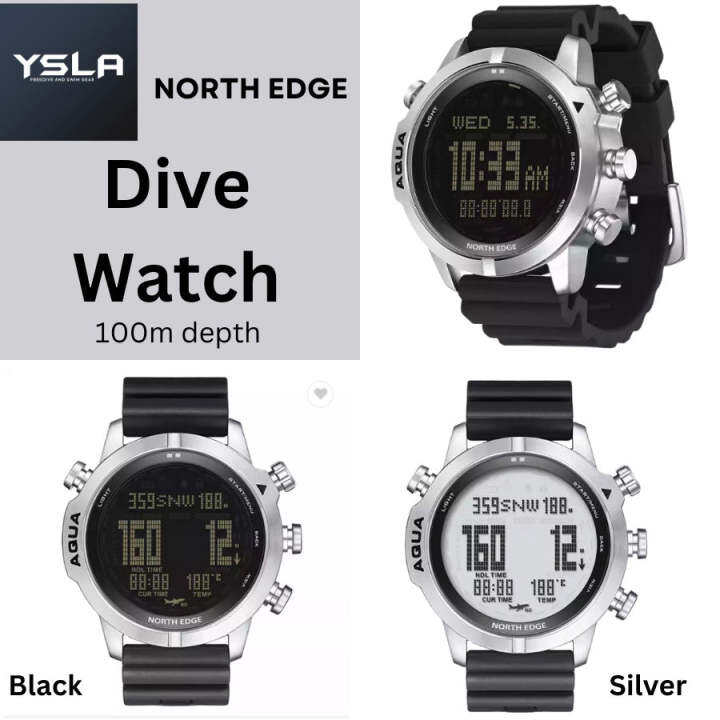North Edge Watch for Freediving Scuba Dive Watch | Lazada PH