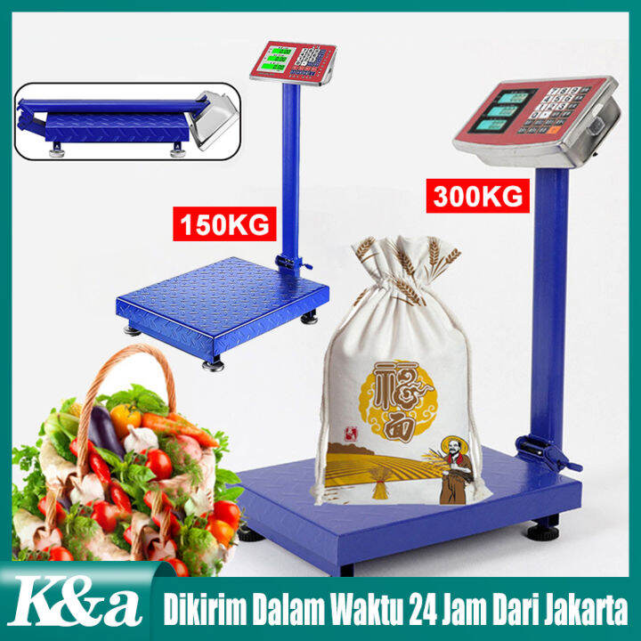 150kg/300kg Timbangan Duduk Digital Timbangan Barang Model Lipat | Lazada Indonesia