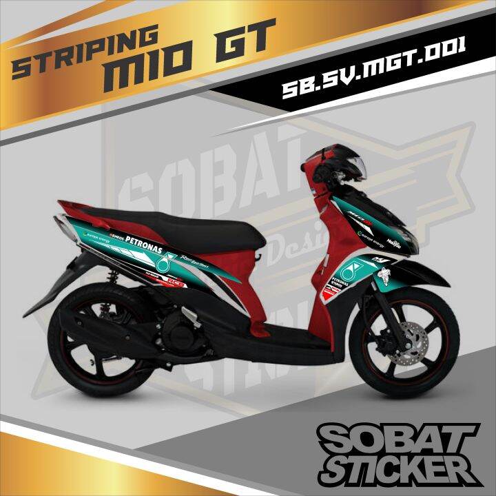 STRIPING MIO GT - STICKER STRIPING VARIASI LIST MIO GT PETRONAS 001 ...