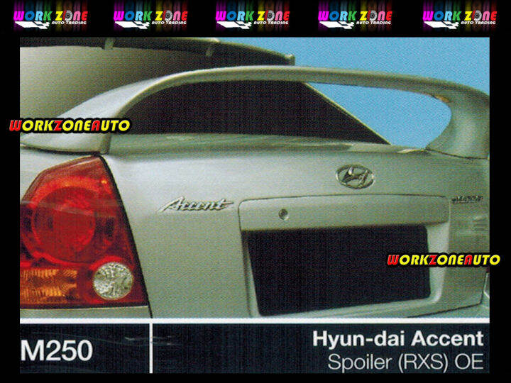 M250 Hyundai Accent Fiber Spoiler (RXS) OEM Body kit Bodykit | Lazada