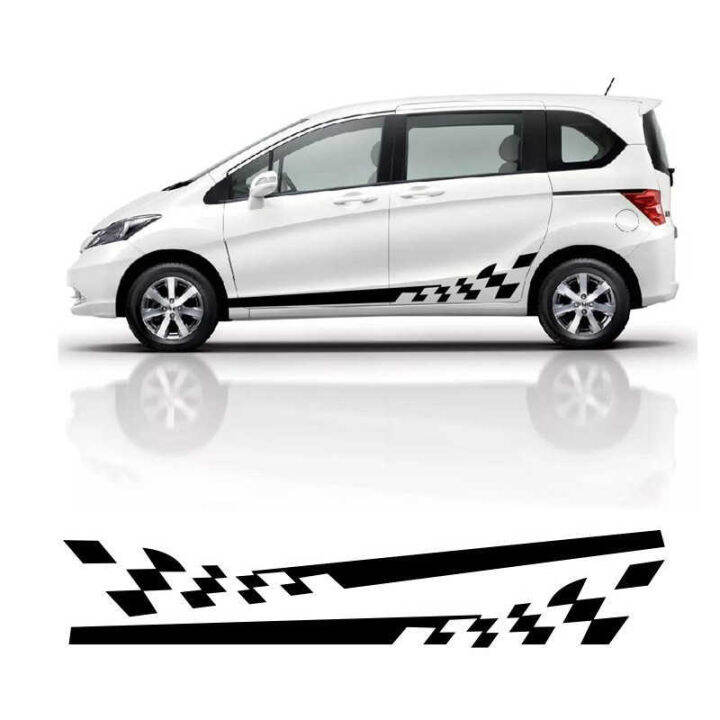 Sticker / Stiker Striping Mobil Flag Racing Sport Honda Freed | Lazada ...