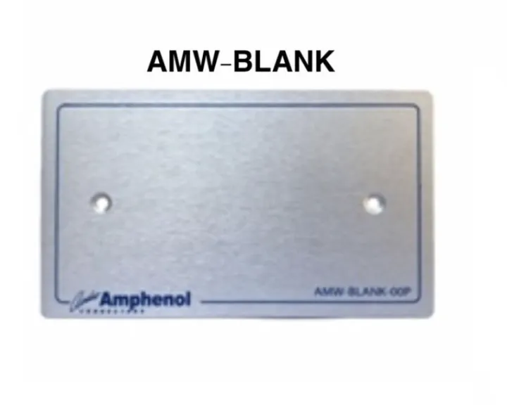 หน้ากากอลูมิเนียม แบบทึบ Plate ยี่ห้อ Amphenol รุ่น AMW-BLANK หน้ากาก ...