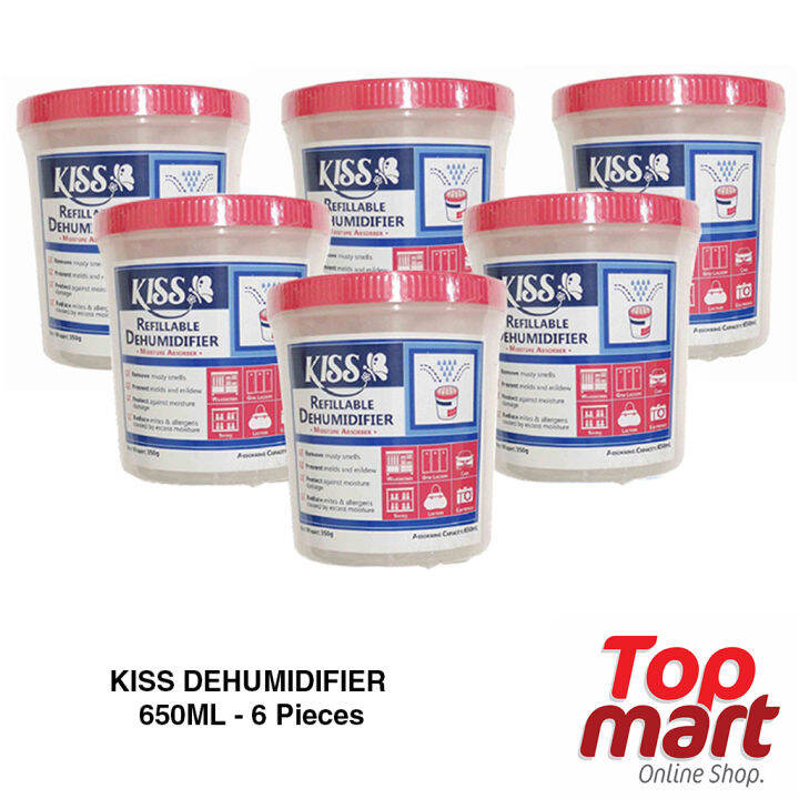 Kiss Dehumidifier Refillable Tub 650mL (x 6 tubs) | Lazada PH