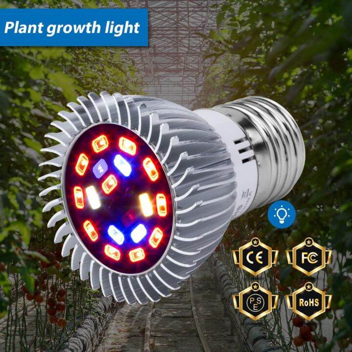 Lampu Cahaya Tanaman Tumbuhan Hidroponik LED Grow Light E27 220V Indoor plant growth lamp ...