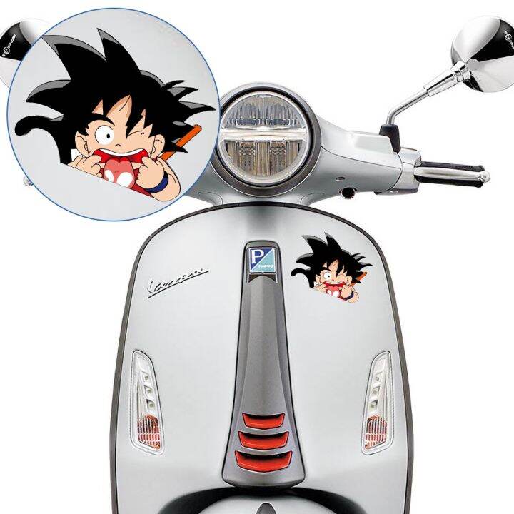 DRAGON BALL Funny Cartoon Motorcycle Body Sticker Car Window Door ...