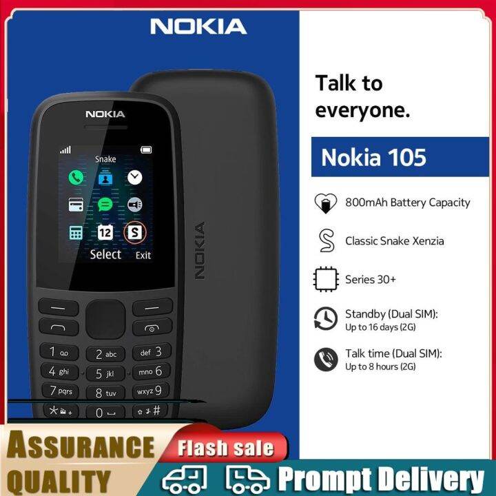 【Active price】 Nokia 105 Basic Mobile Phone 1.77” QQVGA 4MB RAM 800 mAh ...