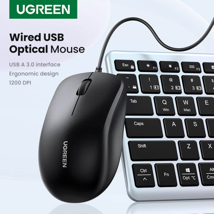 UGREEN Wired Mouse 1200DPI for MacBook Tablet Laptop | Lazada PH