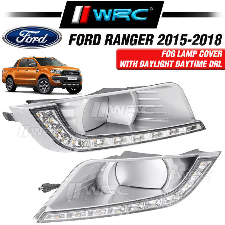 Ford Ranger 2015 - 2018 Fog Lamp Cover With Daylight Daytime DRL ( 1 ...