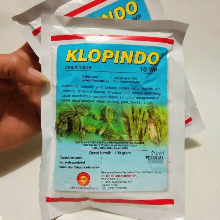 Insektisida Klopindo 10Wp 100Gr-Bahan Aktif : Imidakloprid 10%-Obat ...