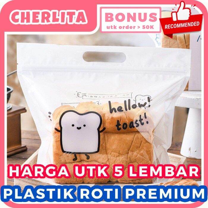 Plastik Roti Tawar Toast Premium Tebal Foodgrade Motif Bread | Lazada ...