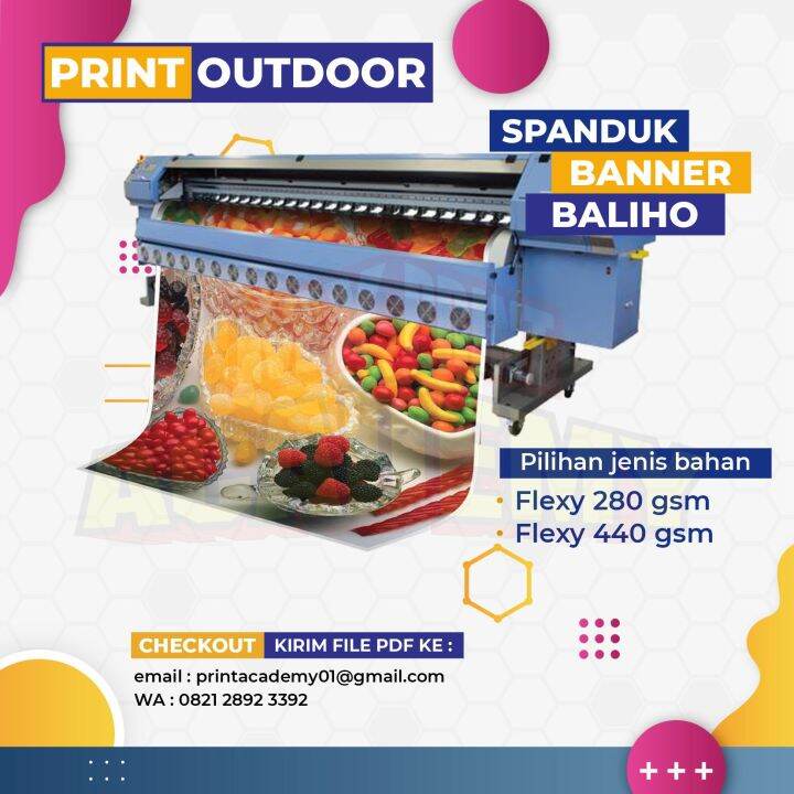 CETAK PRINT SPANDUK, BANNER, BALIHO OUTDOOR | Lazada Indonesia
