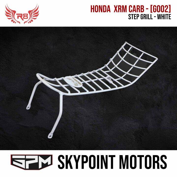 R8 STEP GRILL G002 for - HONDA XRM CARB | G002 WHITE (9809-193) | Lazada PH