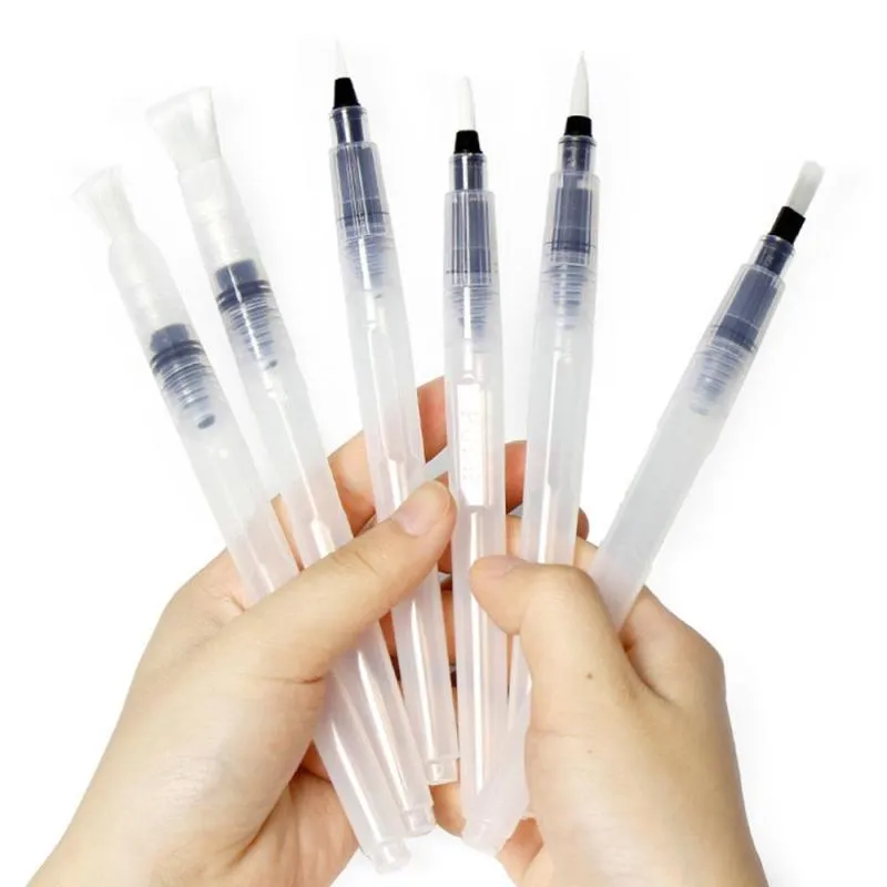 Thai ONLY Water Coloring Brush Pens,Set of 6 Watercolor Painting ...