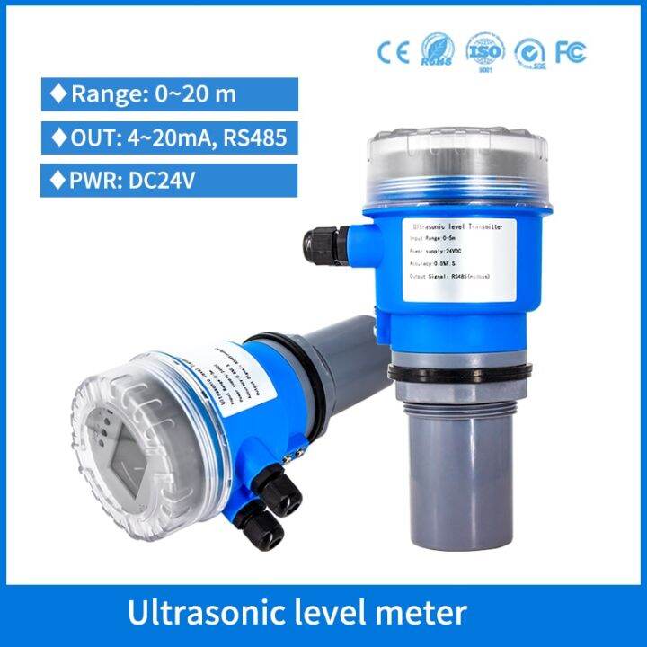 4-20Ma RS485 5M 10M 15M 20M Noncontact Ultrasonic Level Meter Oil Diesel Fuel Tank Level Sensor ...