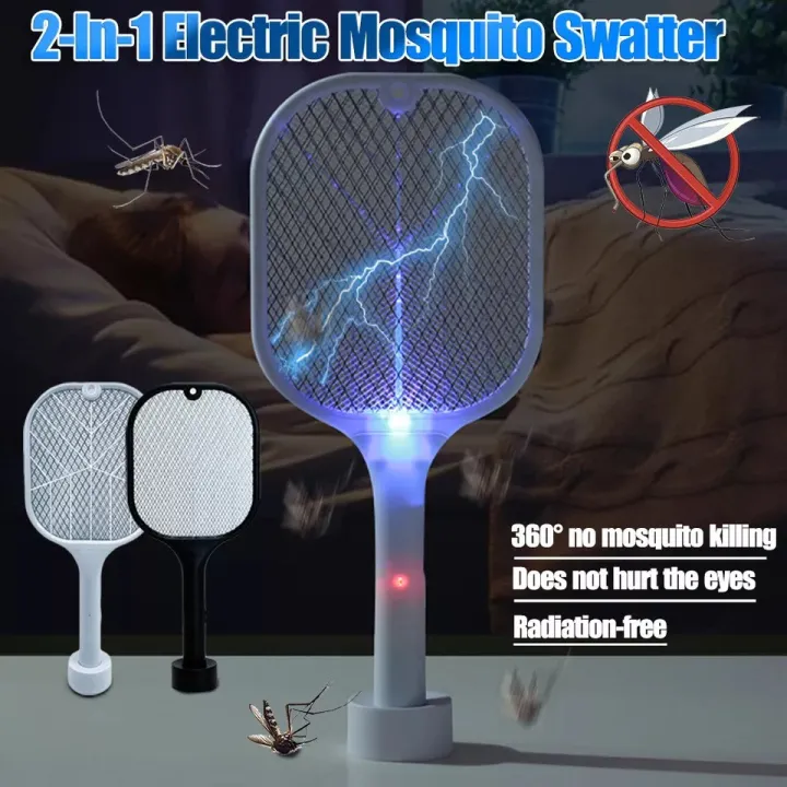 tower lamp with buzzer price 2 In 1 Handheld Mosquito Swatter Fruit Fly ...