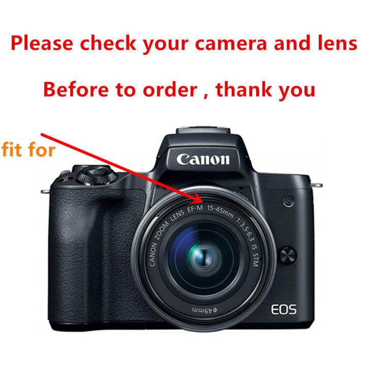 Hood UV Filter for Canon EW-53 EOS M5 M6 M50 Mark II M10 M100 M200 with ...