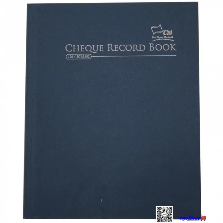 [Uni Paper] Cheque Record Book 120Pages (SCRB-102) | Lazada