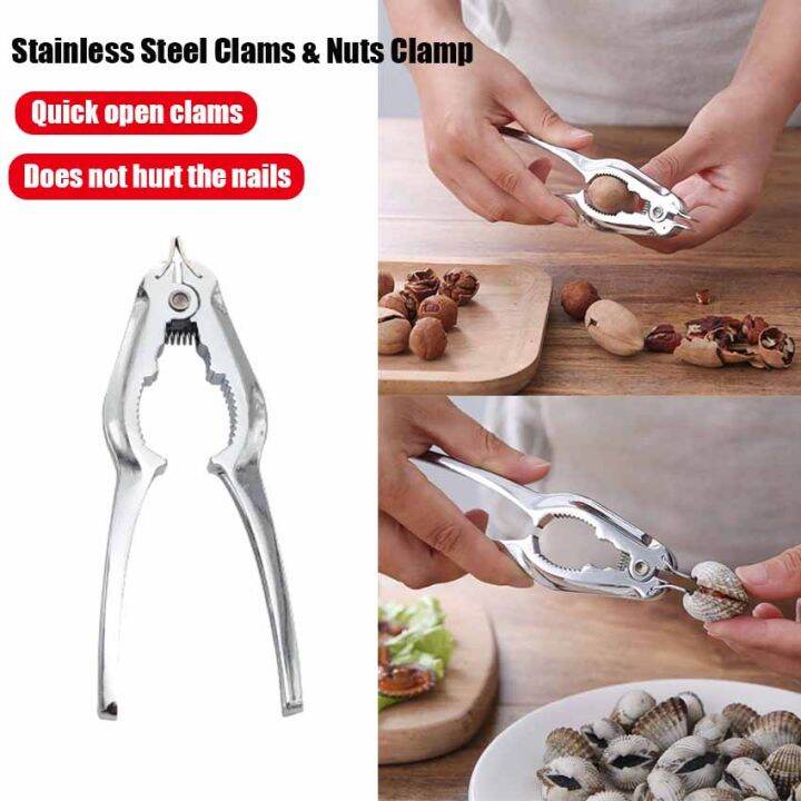 Kitchen Tools Stainless Steel Nut Clamp Pliers Shell Fish Crab Shell ...