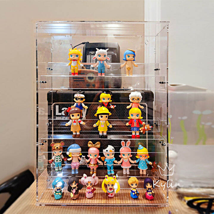 Large capacity wall-hung Molly doll sonny angel storage rack blind box ...