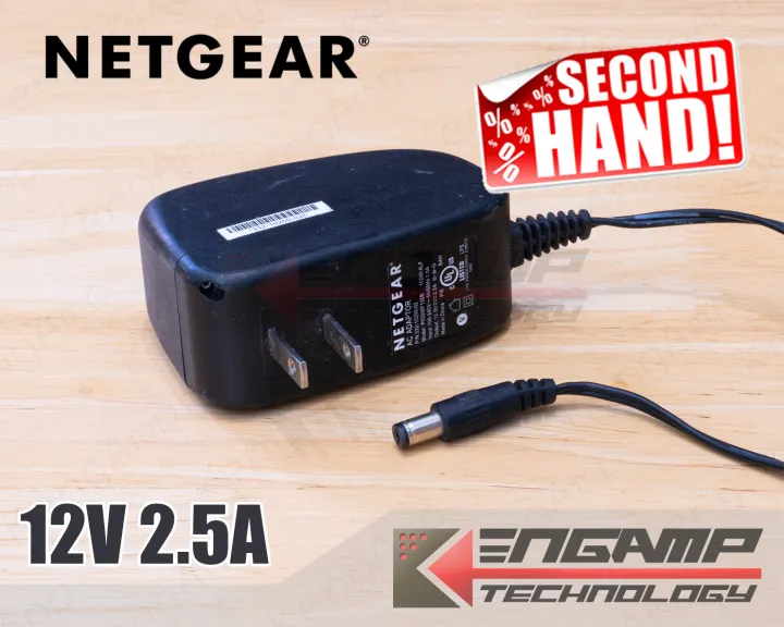 (มือสอง) Power Adapter 12V 2.5A NETGEAR หัวปลั๊ก 5.5x2.1mm | Lazada.co.th