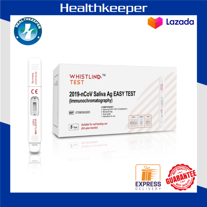 [Healthkeeper] Whistling COVID-19 Home Rapid Antigen Kit (RTK) Lollipop ...