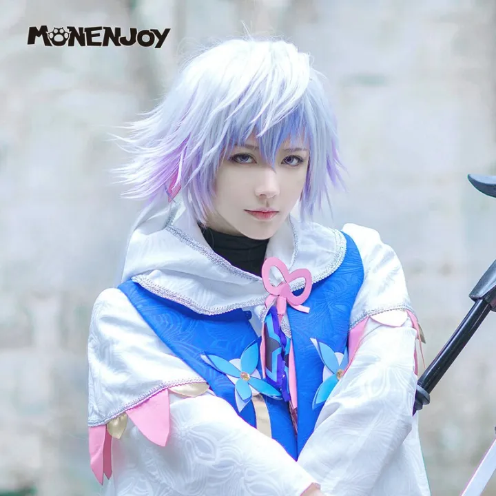 Fate Grand Order Merlin Cosplay Wig FGO Magus Of Flowers Cos Hair ...