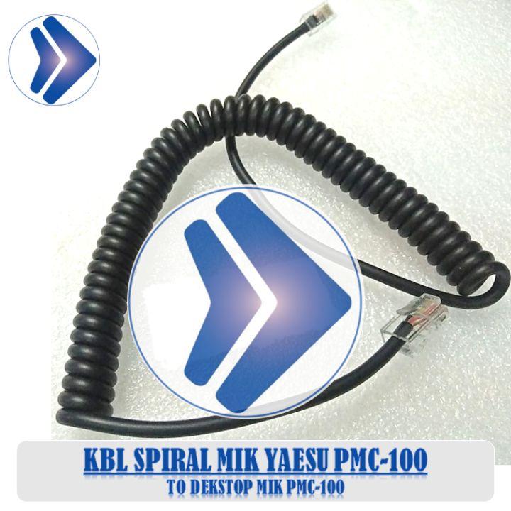 Kabel Spiral Mic Rig Yaesu To Dekstop Mic PMC-100 | Lazada Indonesia