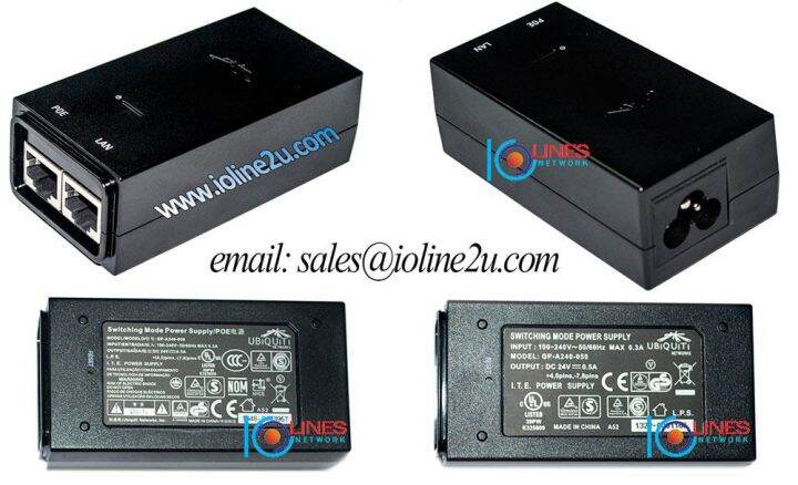 UBNT Ubiquiti GP-A240-050 Network POE adapter Power injector 24V 0.5A ...