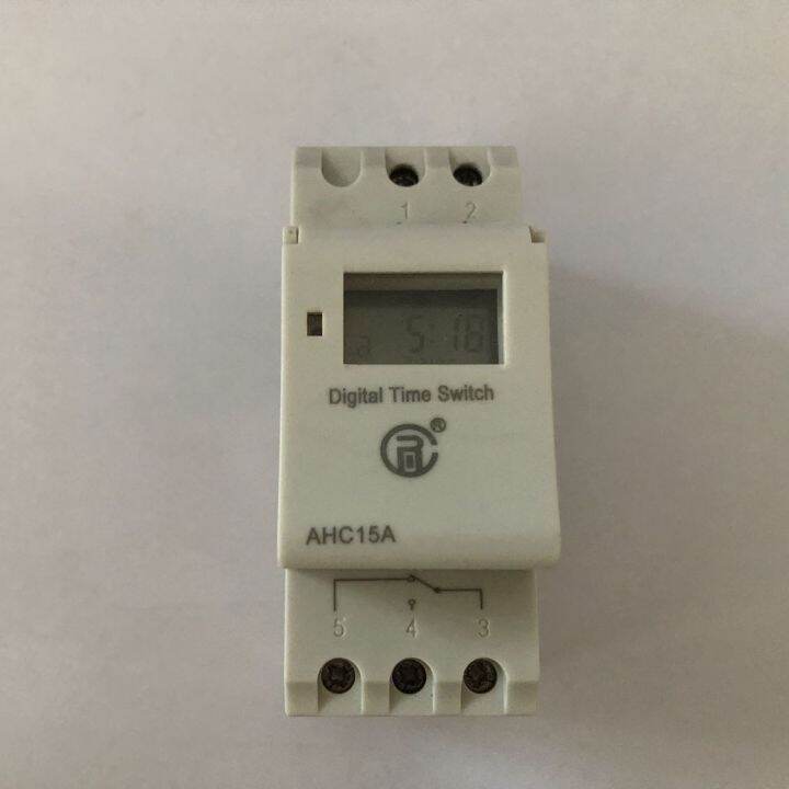 THC15A Daily/Weekly Programmable Digital Timer Switch Din Rail Time Switch Relay 16A 220V AC ...