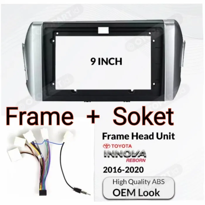 Frame Android Innova Reborn 9'' Inch / Frame Reborn / Soket Pnp Toyota ...