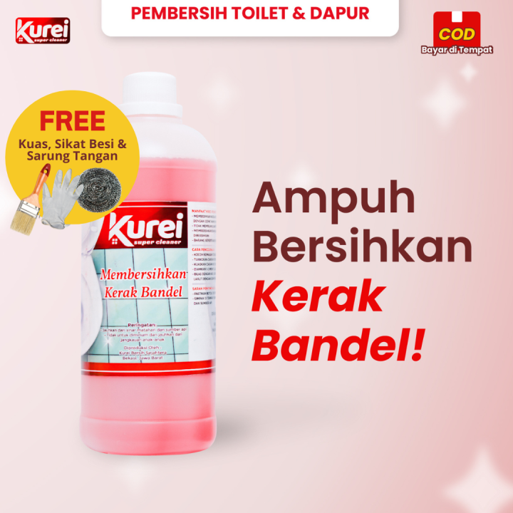 KUREI Supercleaner Pembersih Kerak Kamar Mandi Toilet WC Porselen Besi ...