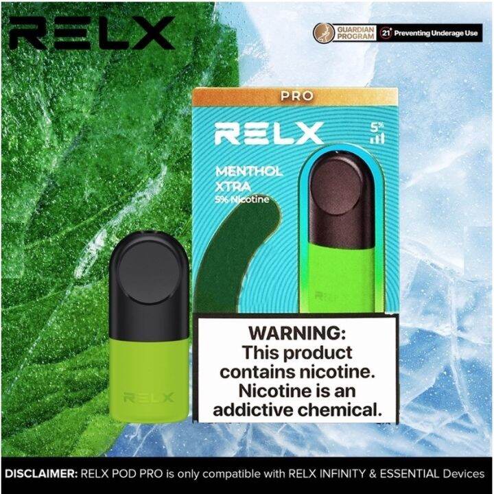 RELX PODS - MENTHOL eXTRA (101 Original) with Legit QR Code | Lazada PH