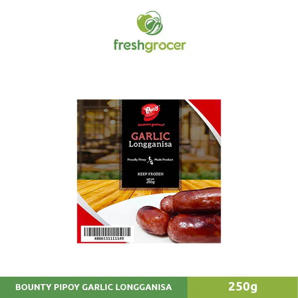 Bounty Pipoy Garlic Longganisa 250g | Lazada PH