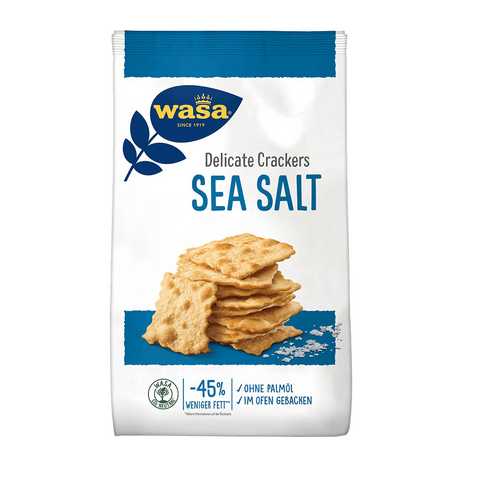 Wasa Crackers Sea Salt 180g ขนมปังกรอบ ขนม ขนมกินเล่น วาซา | Lazada.co.th