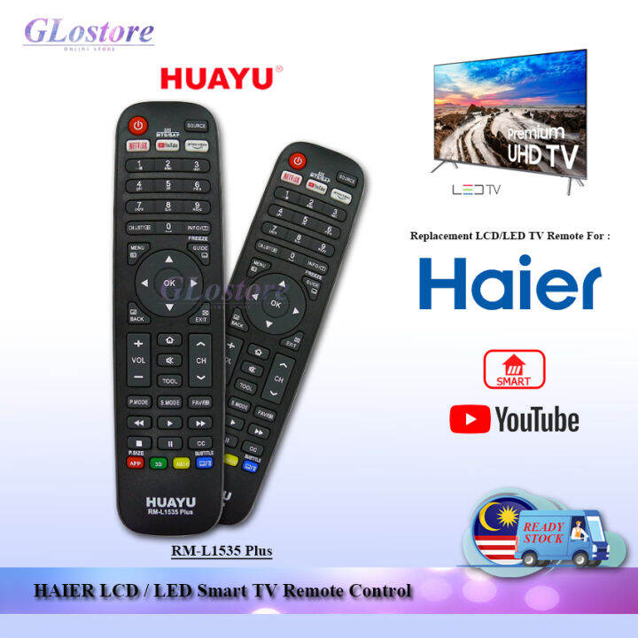 HAIER LCD LED SMART TV REMOTE CONTROL UNIVERSAL RM-L1535 UNIVERSAL ...