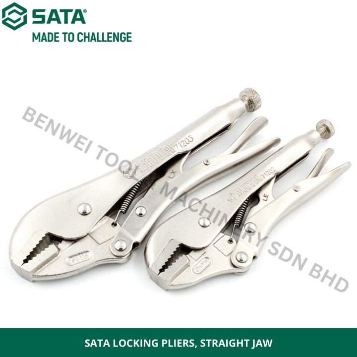 SATA LOCKING PLIERS, STRAIGHT JAW 7'' 10'' / GRIP PLIERS | Lazada