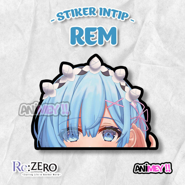 Stiker Intip Rem Re Zero / Sticker Anime Waterproof | Lazada Indonesia