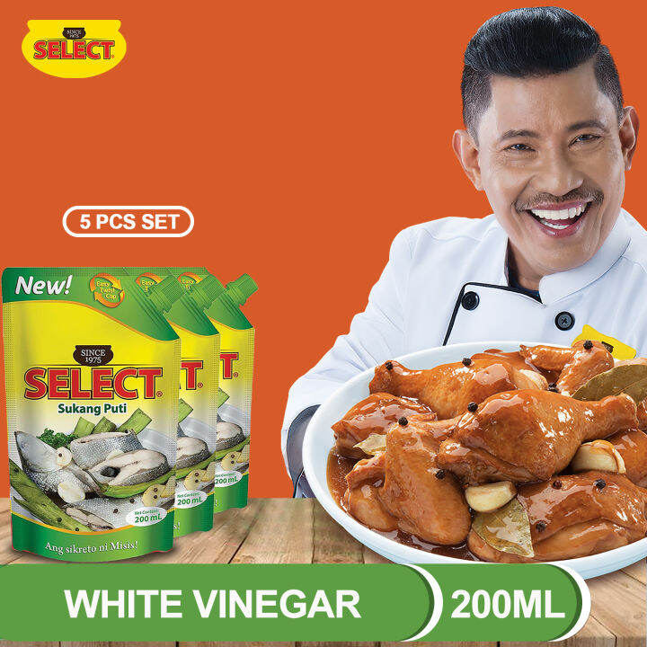 JAMIGO SELECT White Vinegar 200ml with Easy Twist Caps (Sukang Puti ...