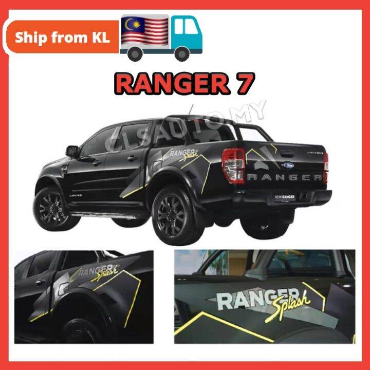 Ford Ranger Raptor Car Body Sticker Design 7 (1 Set) Pelekat Ranger ...
