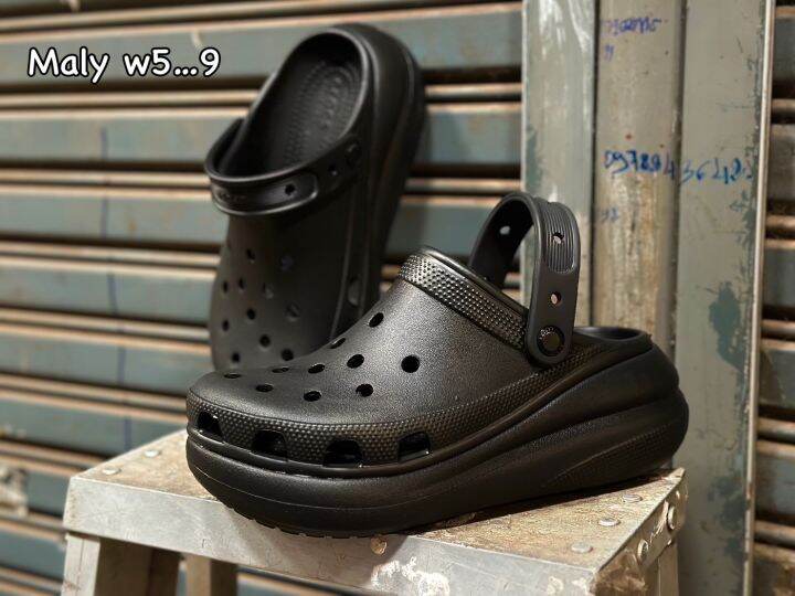 รองเท้าแตะ แตะClassic Crush Clog Sz. W5-W9 มี 3 สี รองเท้าหัวโต รองเท้าเสริมส้น รองเท้าแตะแบบสวม ...