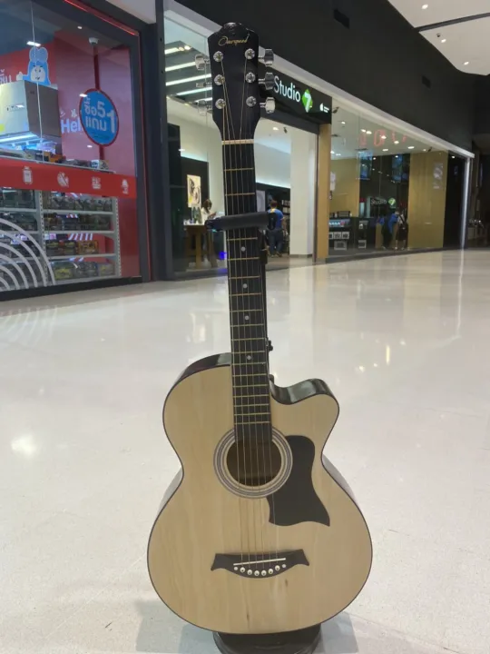 กีตาร์โปร่ง Acoustic Guitar 38 นิ้ว ยี่ห้อOverspeed รุ่นOs38 สีไม้อ่อน ...