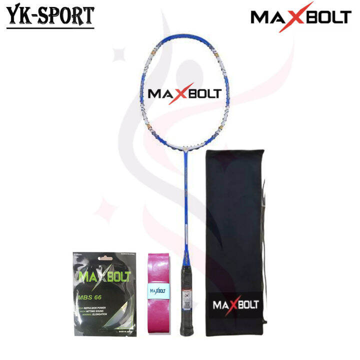 Raket Badminton Maxbolt Thunderbolt Bonus Komplit | Lazada Indonesia