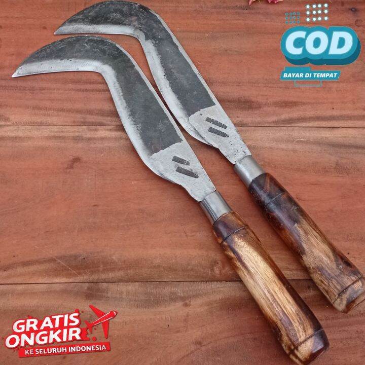 Bendo gagang kayu bahan baja asli super tajam cap marmin-sabit babat ...
