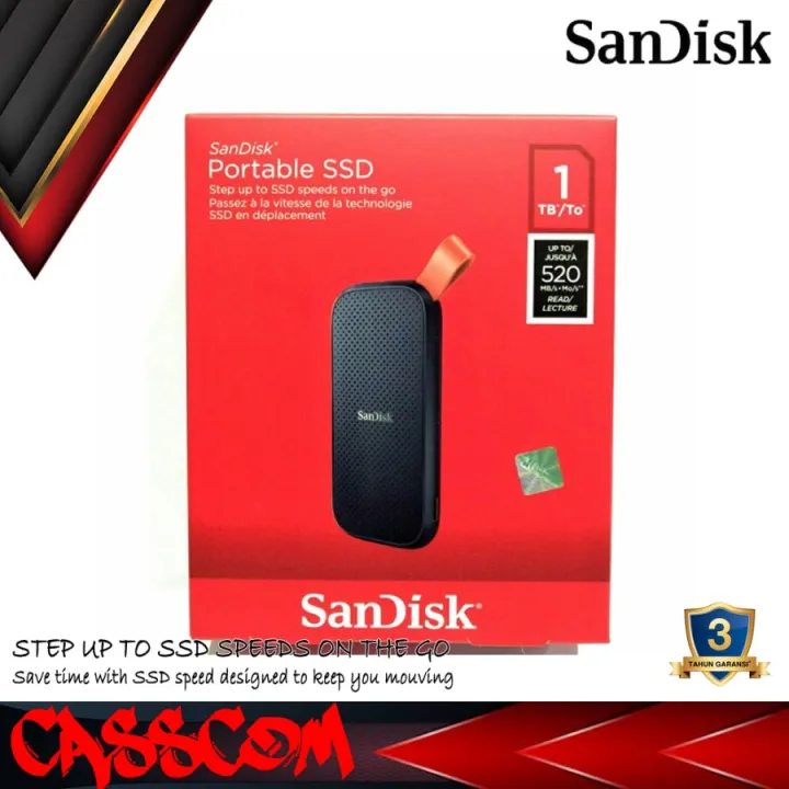 SSD External Sandisk E30 1TB - Portable SSD Eksternal USB3.2 | Lazada Indonesia