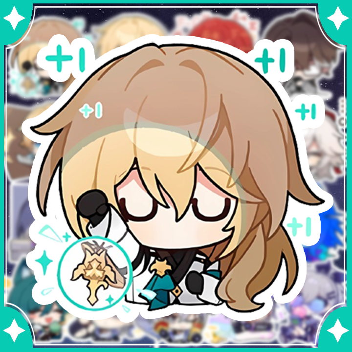 [Honkai Star Rail] Sticker hacker Silver Wolf, Loucha, Seele, Bronya ...