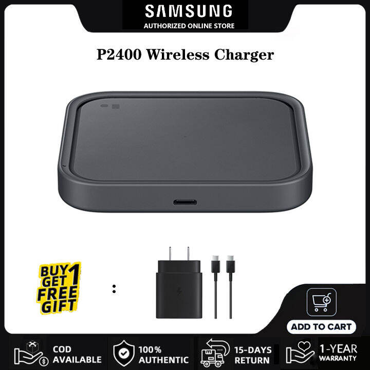 Samsung Wireless Charger 15W Fast Charging Adapter Original EP-P2400 Qi Smart Wall Chargers ...