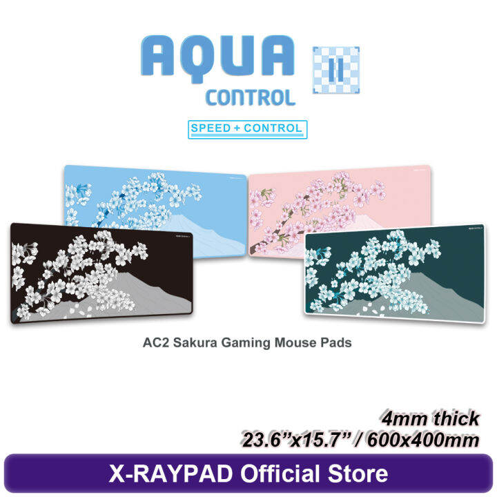 X-Raypad Aqua Control II แผ่นเมาส์สำหรับเล่นเกมส์ซากุระขนาด XL ...